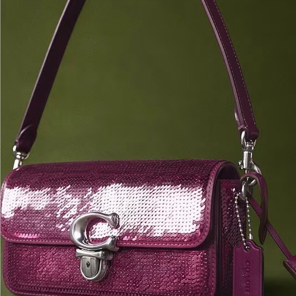 Coach | Bags | Nwt Coach Studio Baguette Sequin Shoulder Crossbody Bag ...